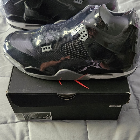 Jordan | Shoes | Jordan 4s Black Canvas | Poshmark